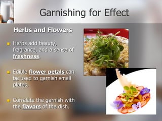 Plating and garnishing_ppt | PDF