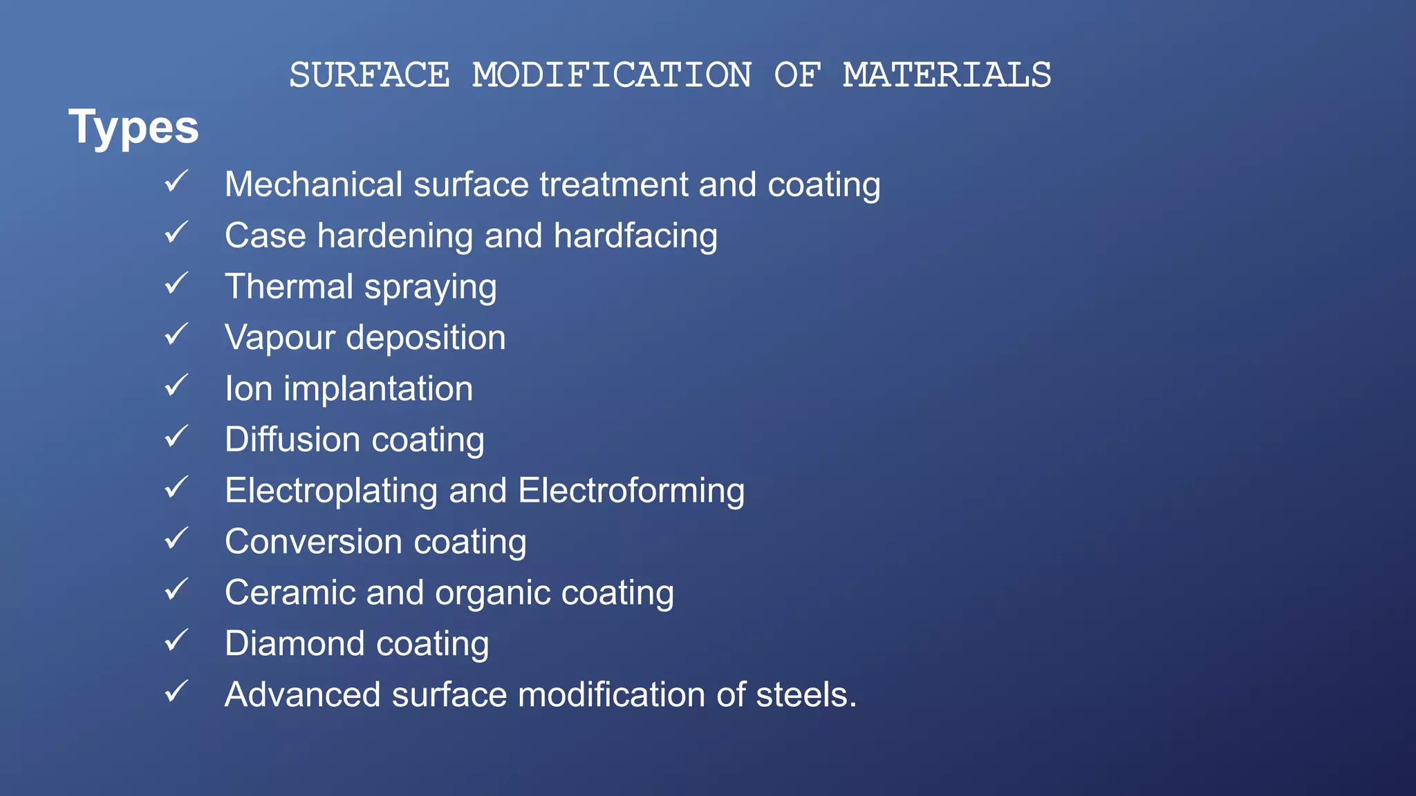 Mechanical Plating,Casehardening ,Hardfacing | PPSX