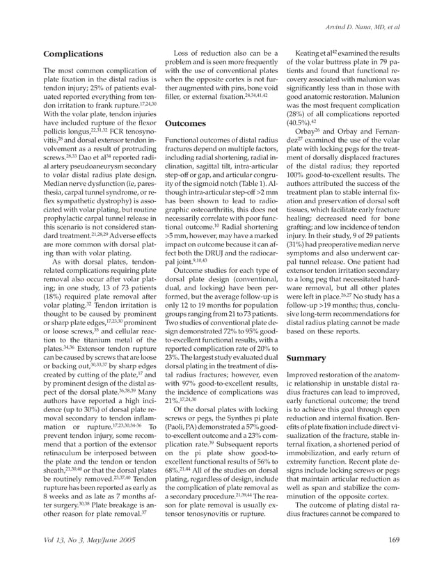 Plating of the distal radius | PDF