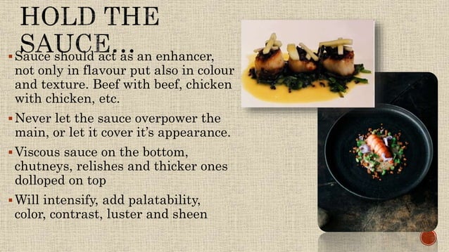 Plating and Presentation | PPTX | Cooking | Food & Drink