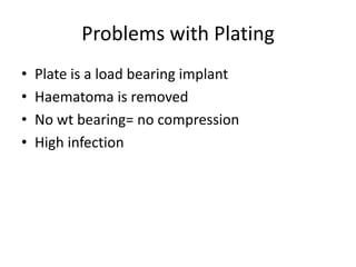 Plating tibia taif | PPTX