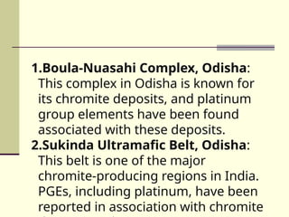 About platinum ppt to known about this economic mineral. | PPTX