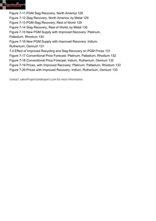 Platinum Group Metals: Issues and Opportunities | PDF