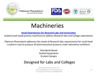 Platinum Pharmatech Hyderabad India | PPTX