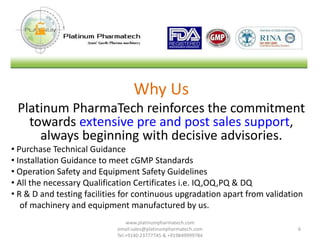 Platinum Pharmatech Hyderabad India | PPTX