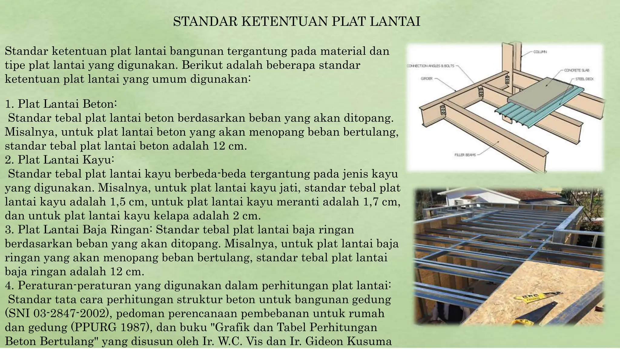 PENGERTIAN PELAT LANTAI PADA BANGUNAN GEDUNG | PPTX