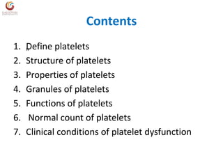 Platlets | PPT