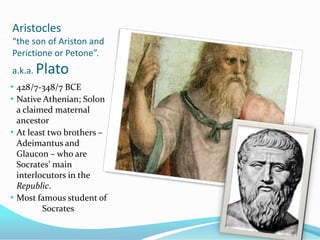 Plato | PPTX | Christianity | Religion & Spirituality
