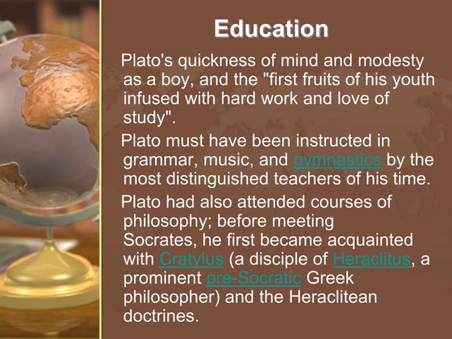Plato | PPTX | Education
