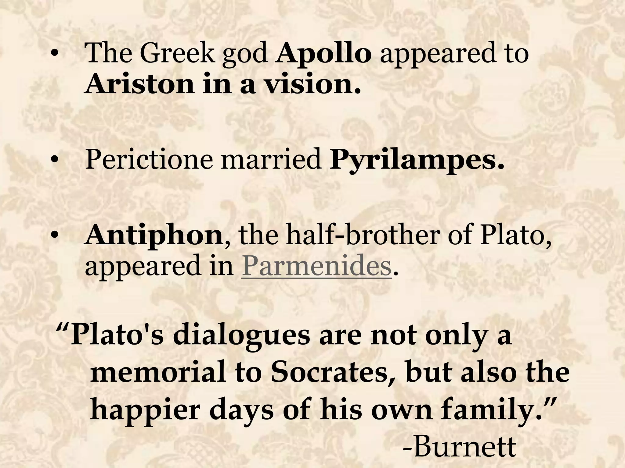 Socratic Philosopher; Plato | PPTX