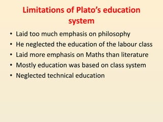 Educational philosophy of Plato | PDF