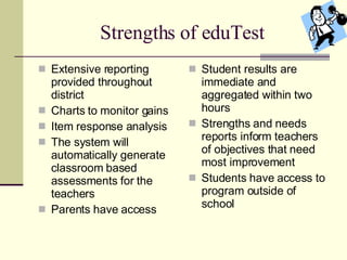 PLATO LEARNING eduTEST | PPT