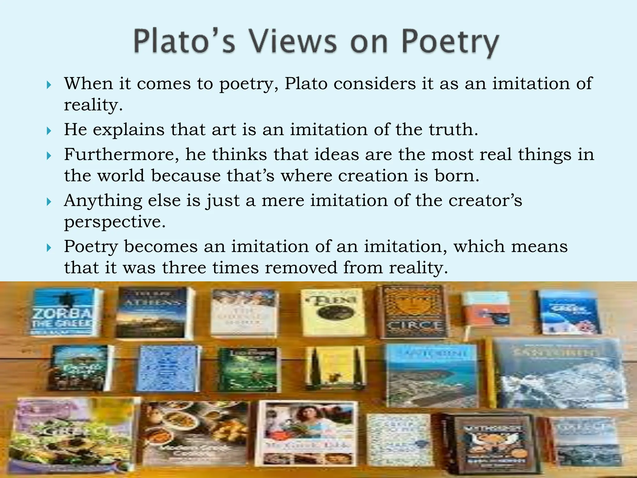 Plato and Aristotle's Views on Poetry by V.Jesinthal Mary | PPTX ...