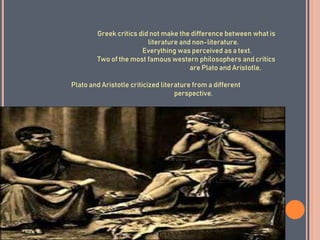 Plato and Aristotle's Views on Poetry by V.Jesinthal Mary | PPTX ...