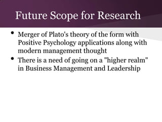 Plato and management | PPTX