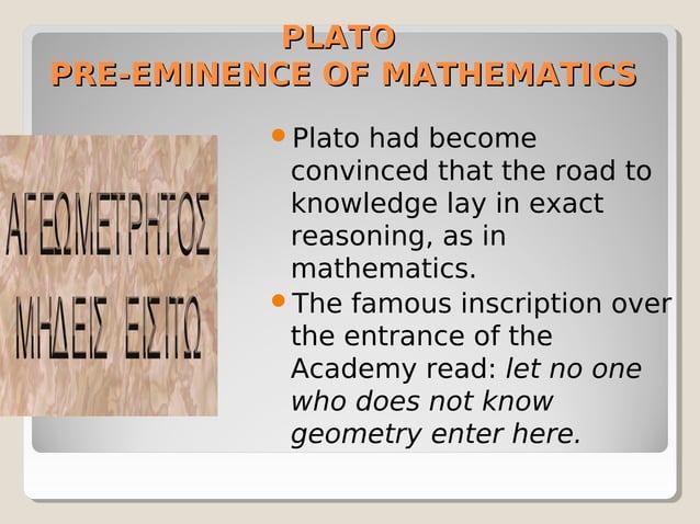 Plato and mathematics | PDF