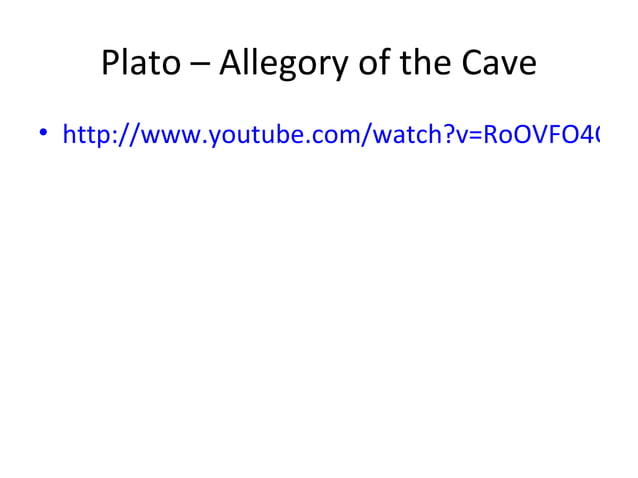 Plato and the sausage machine | PPT