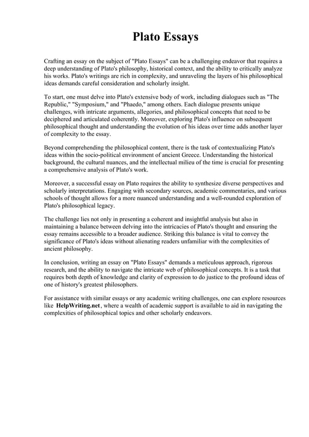 Plato Essays.pdf