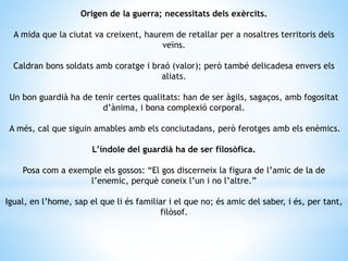 Plató lectures selectivitat | PPTX