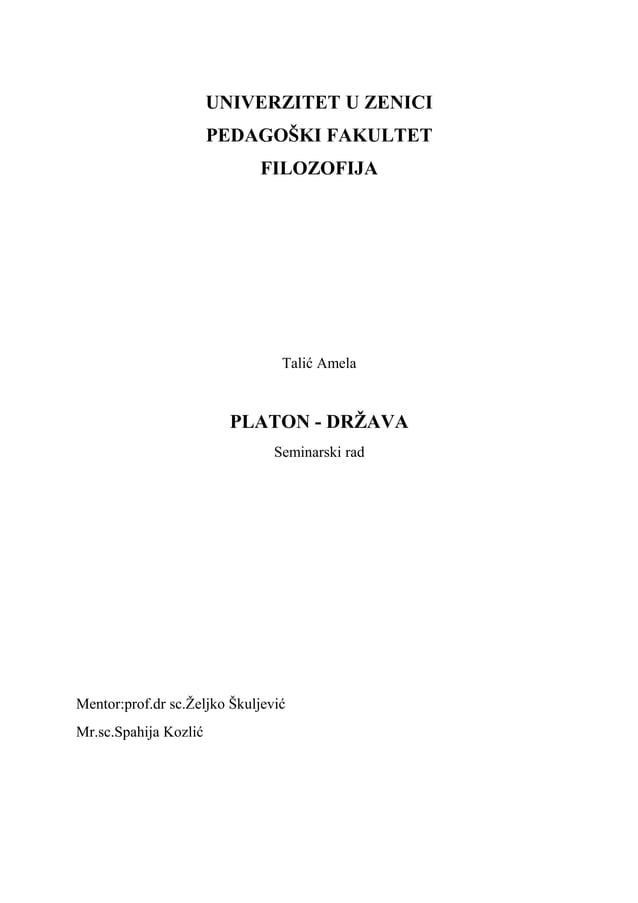 Platon drzava | DOC | Books and Literature