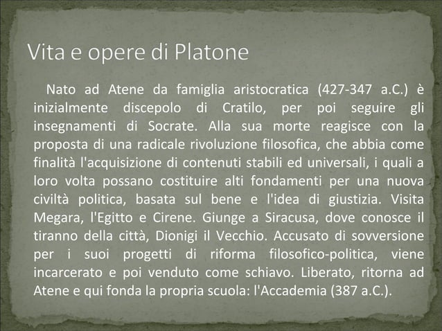 Platone | PPT