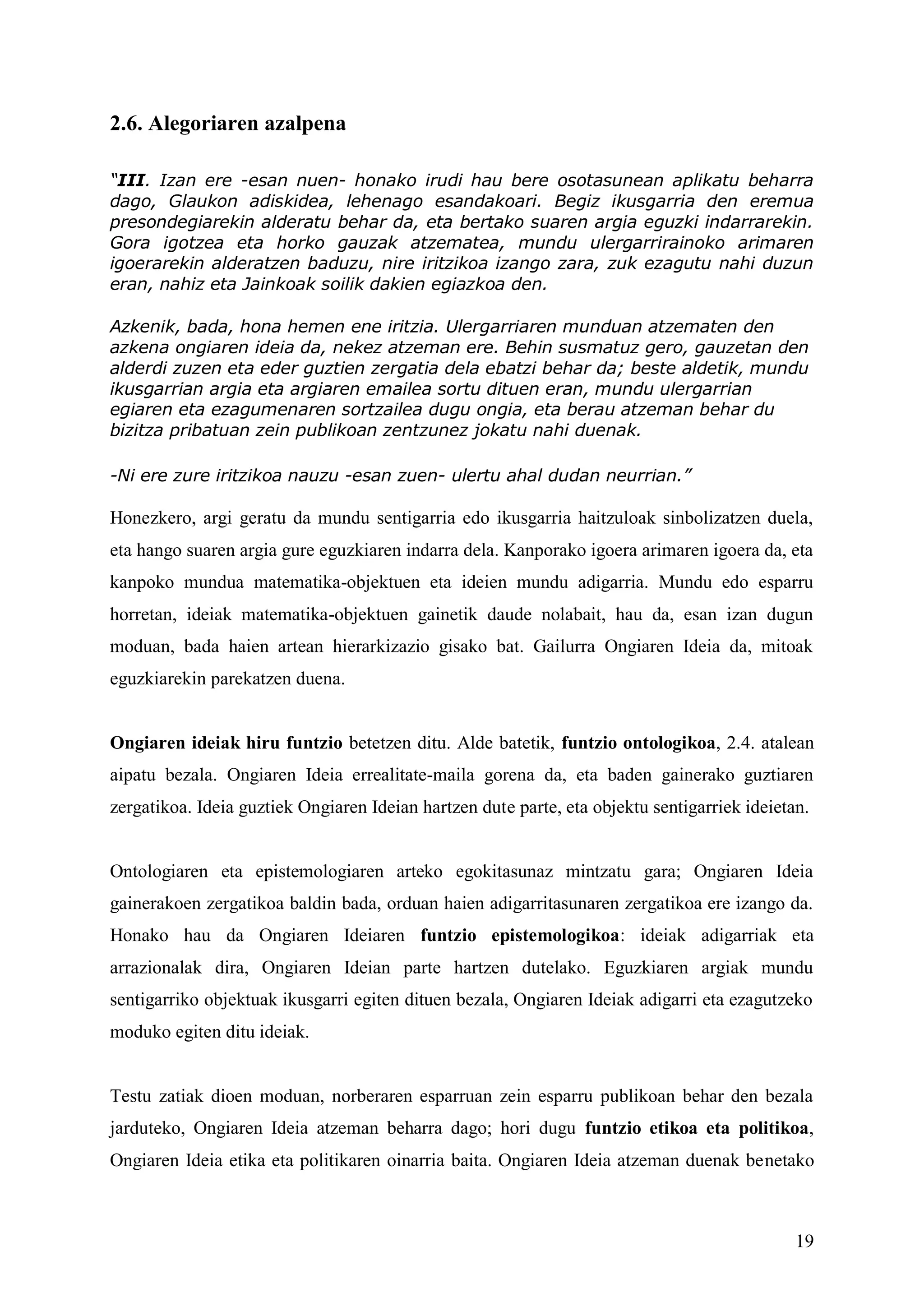 Platon ezagutu hautaprobako testutik abiatuta | PDF