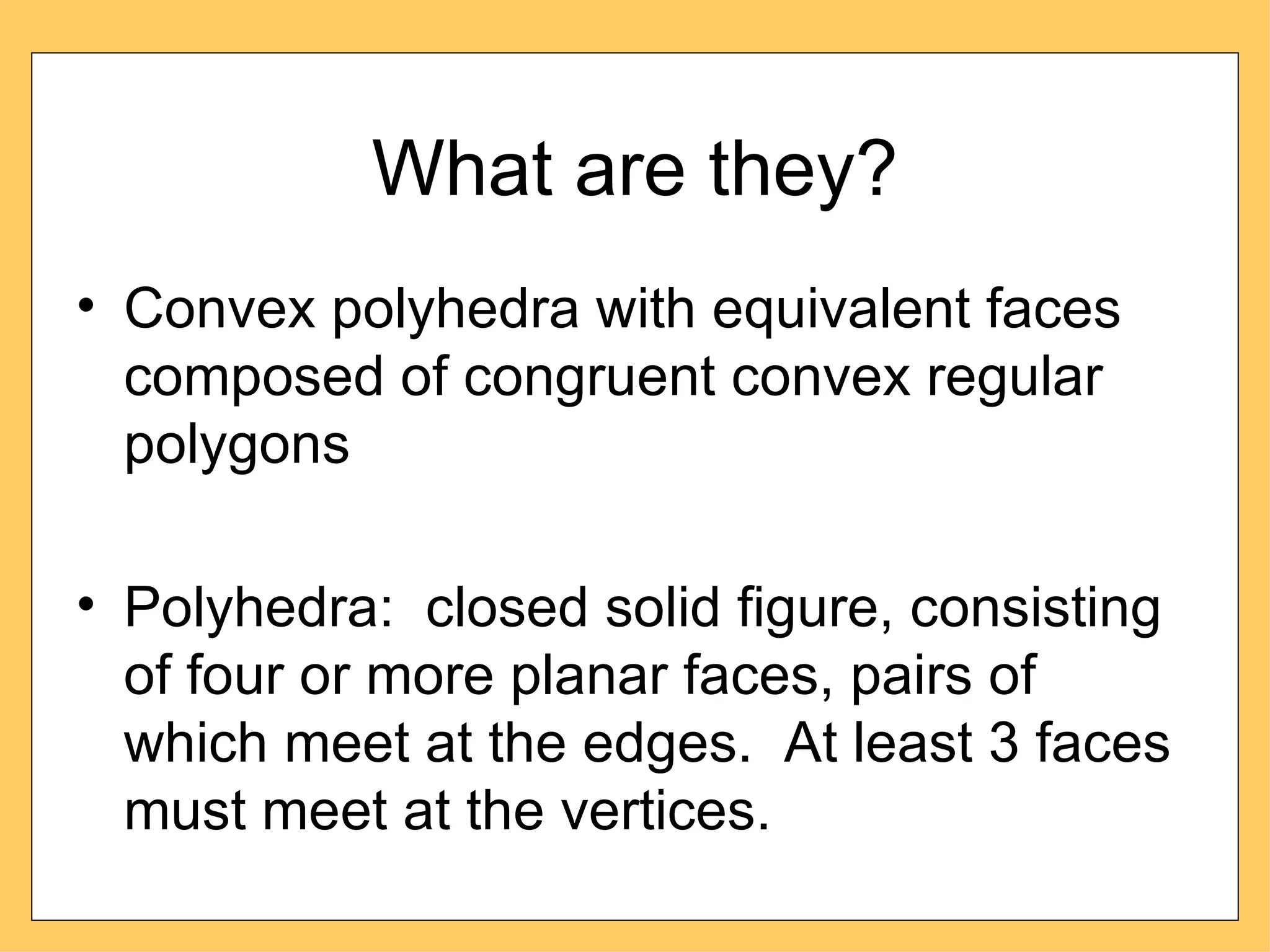 Platonic Solids | PPT