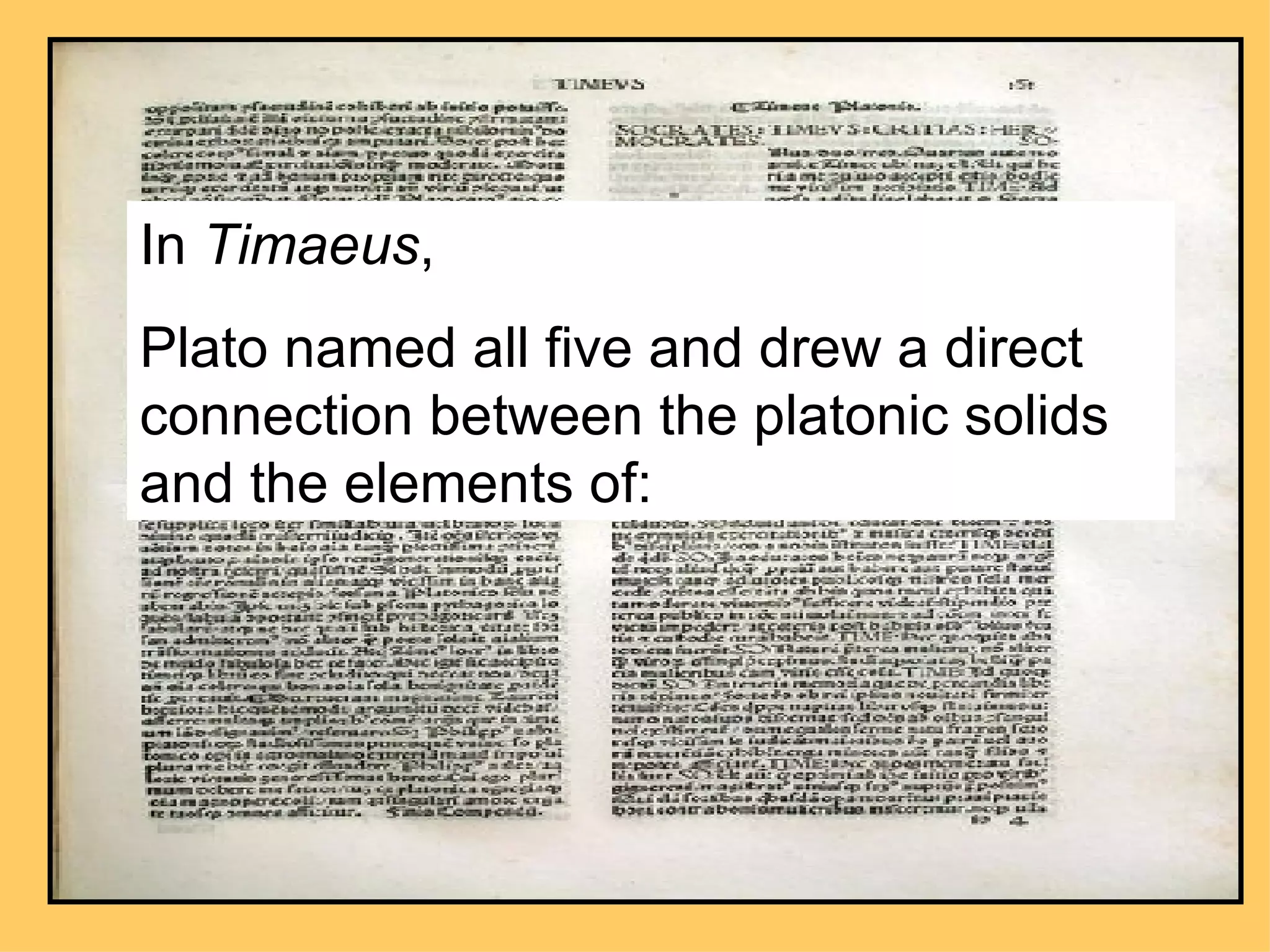 Platonic Solids | PPT | Physics | Science