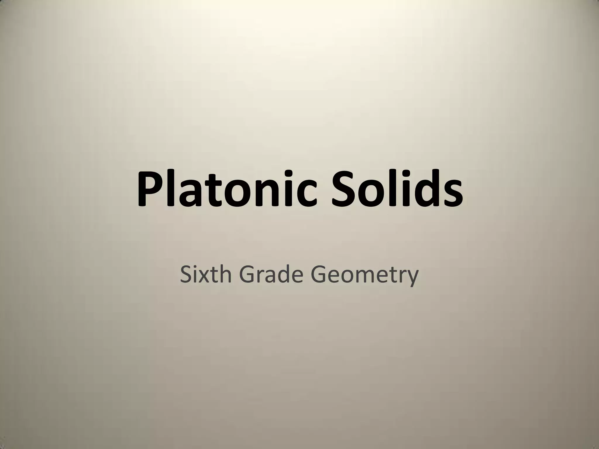 Platonic solids in nature | PPTX