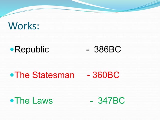 power point presentation on the topic -Plato | PPT