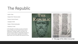 Plato project | PPTX