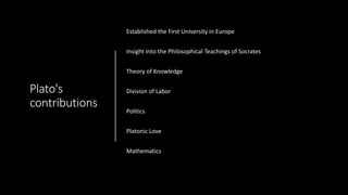 Plato project | PPTX