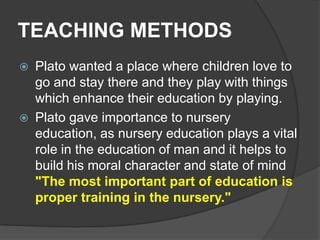 Plato’s philosophy in education | PPTX