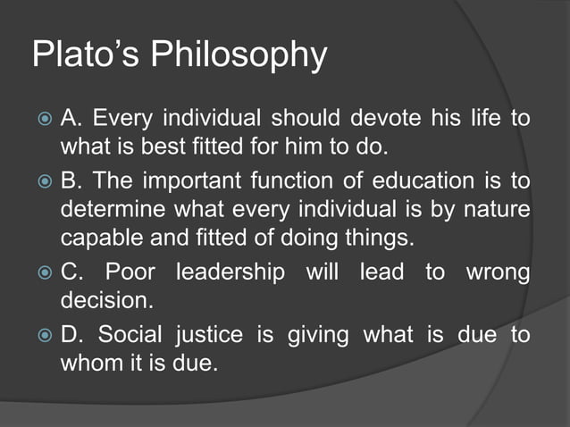 Plato’s philosophy in education | PPTX | Education
