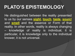 Plato’s philosophy in education | PPTX