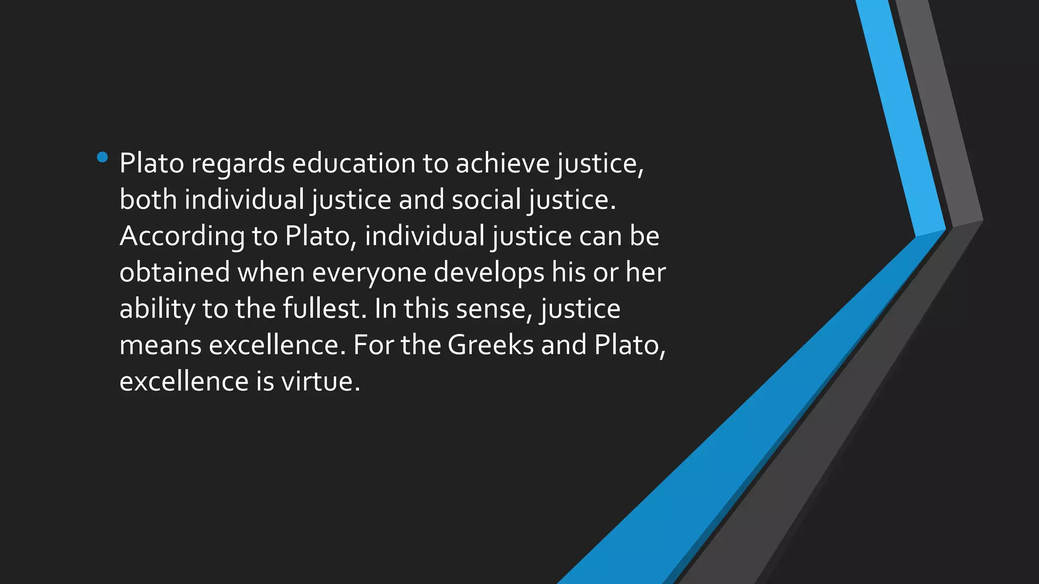 Plato's Philosophy of Education | PPTX