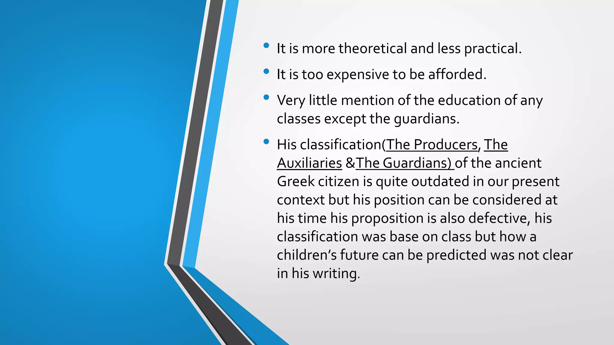 Plato's Philosophy of Education | PPTX