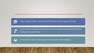 Plato's Philosophy of Education | PPTX