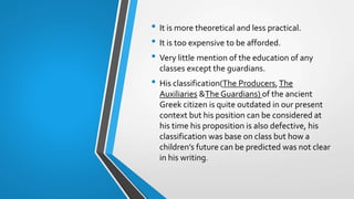 Plato's Philosophy of Education | PPTX