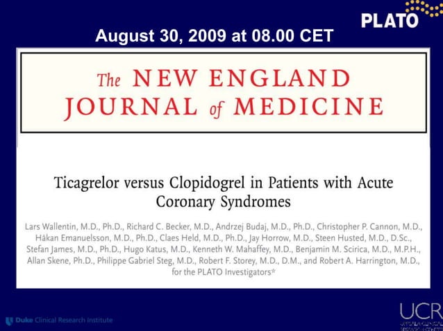 Plato trial | PPTX | Heart and Cardiovascular Diseases | Diseases and ...