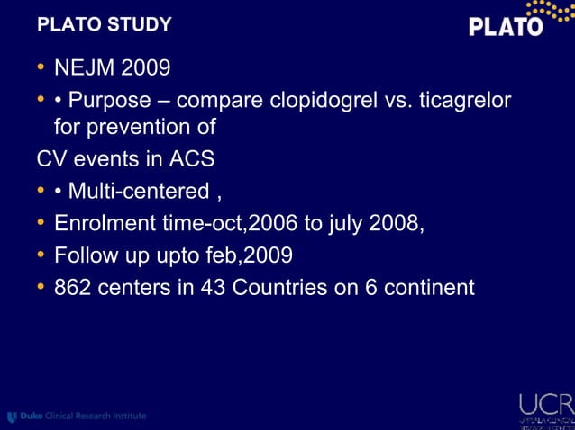 Plato trial | PPTX | Heart and Cardiovascular Diseases | Diseases and ...