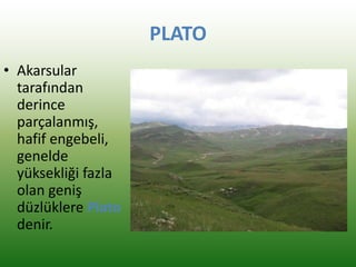 Türkiye'nin Plato ve ovaları | PPTX
