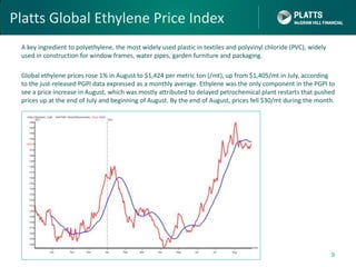Global petrochemical prices fell 1% in August | PDF | Commodities | Economy