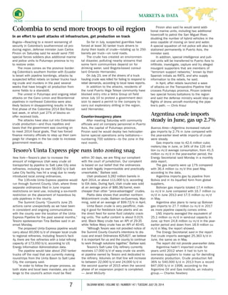 Platts oilgram news julio 29 2014 articulo pag 7 Colombia oil Orlando ...