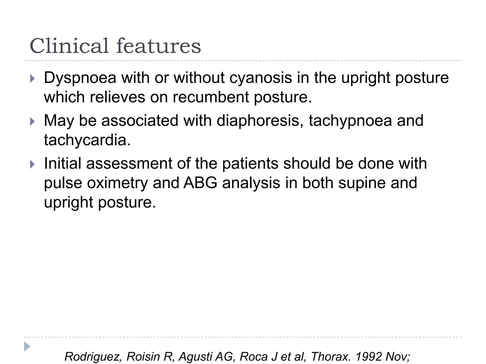 Platypnoea orthopnoea syndrome | PPTX