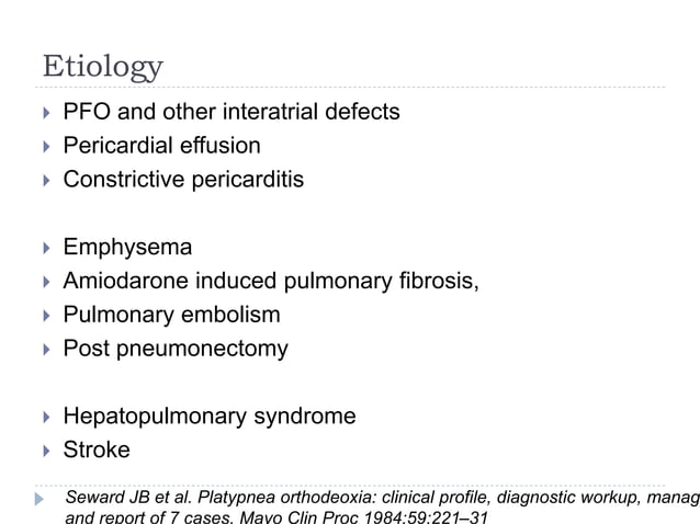 Platypnoea orthopnoea syndrome | PPTX | Lung and Respiratory Health ...