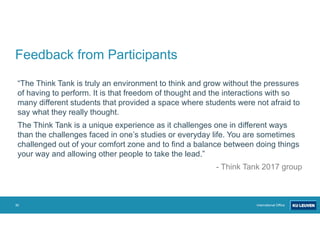 KU Leuven - Stellenbosch University Think Tank | PDF