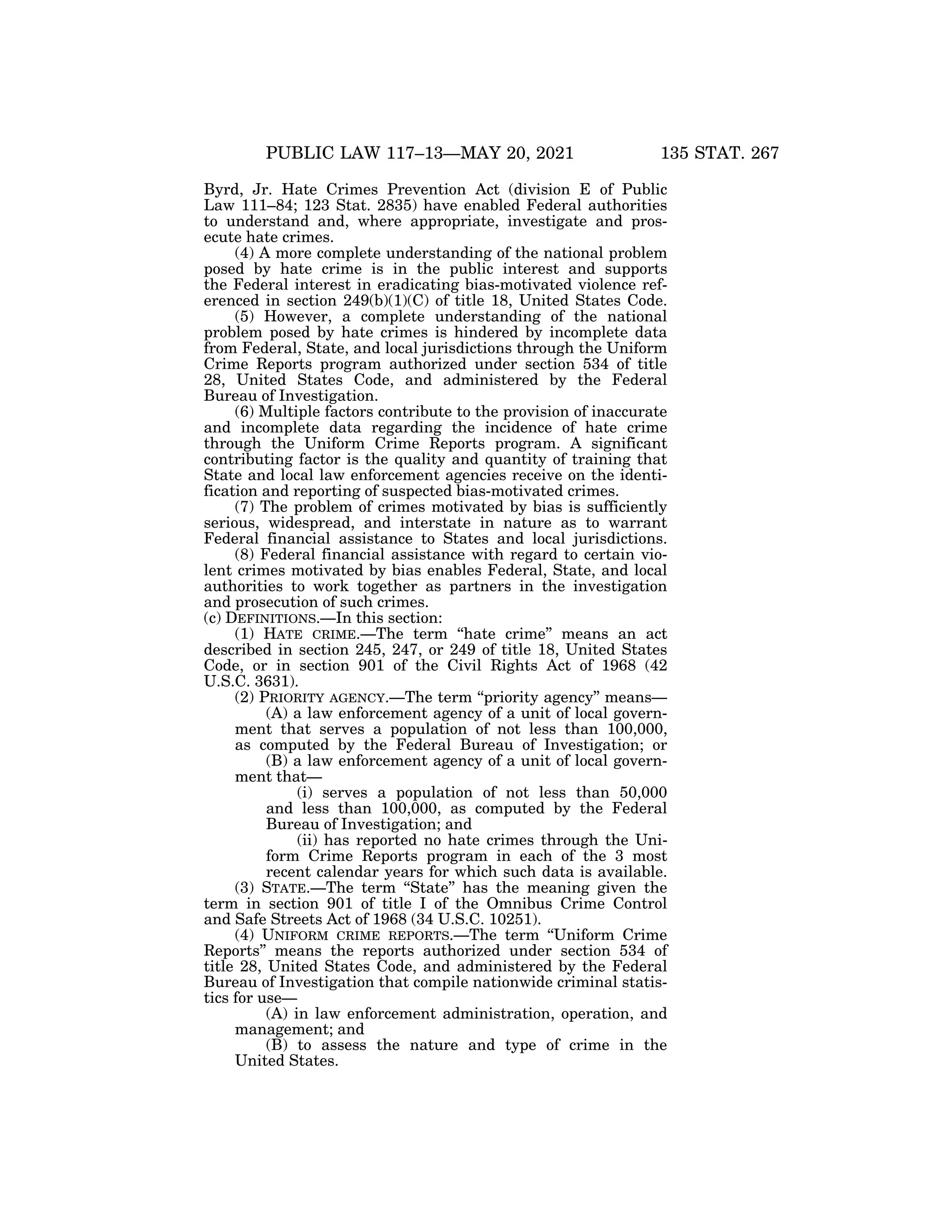 COVID-19 Hate Crimes Act | PDF