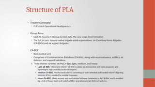 PLA Transformation from Theatre Command Mode to Combined Armed Brigades ...