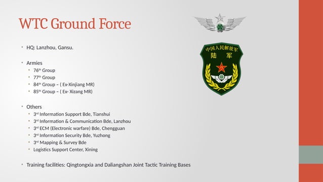 PLA Transformation from Theatre Command Mode to Combined Armed Brigades ...